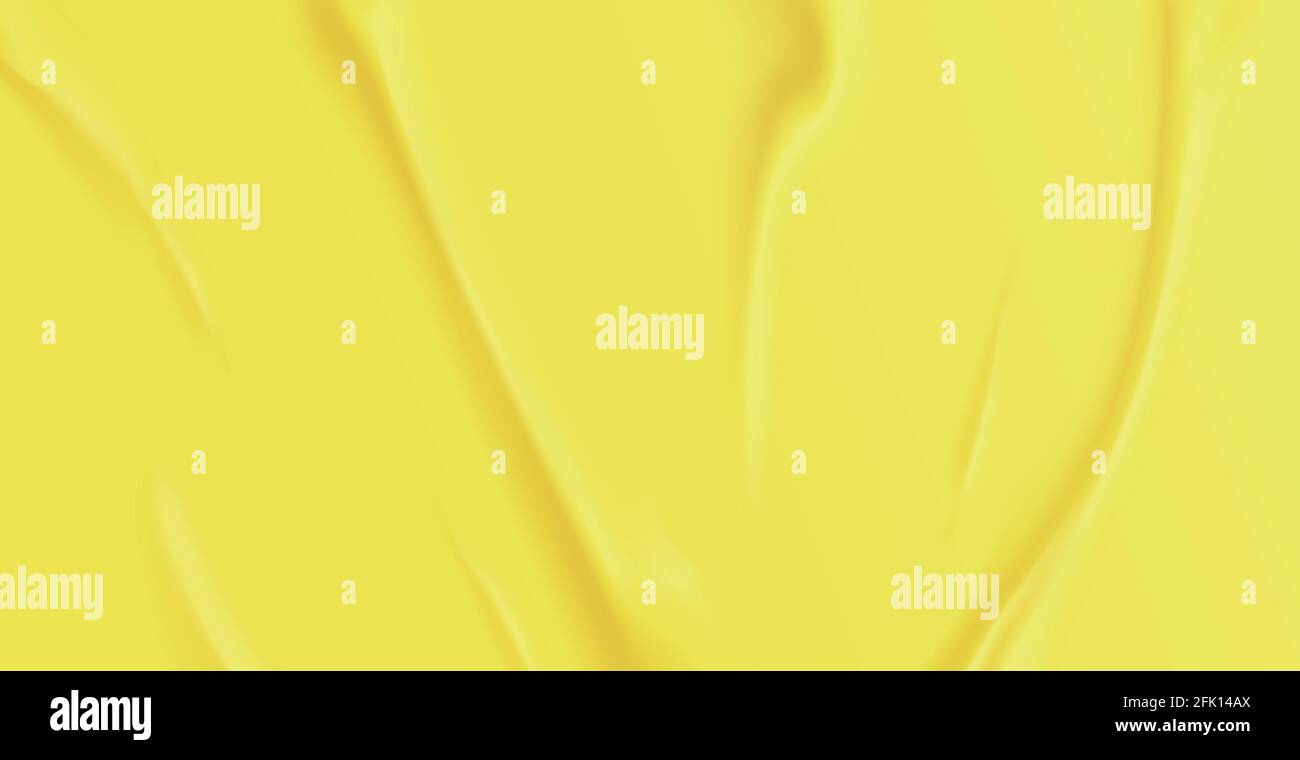 Realistic crumpled yellow background texture, folds - Vector ...