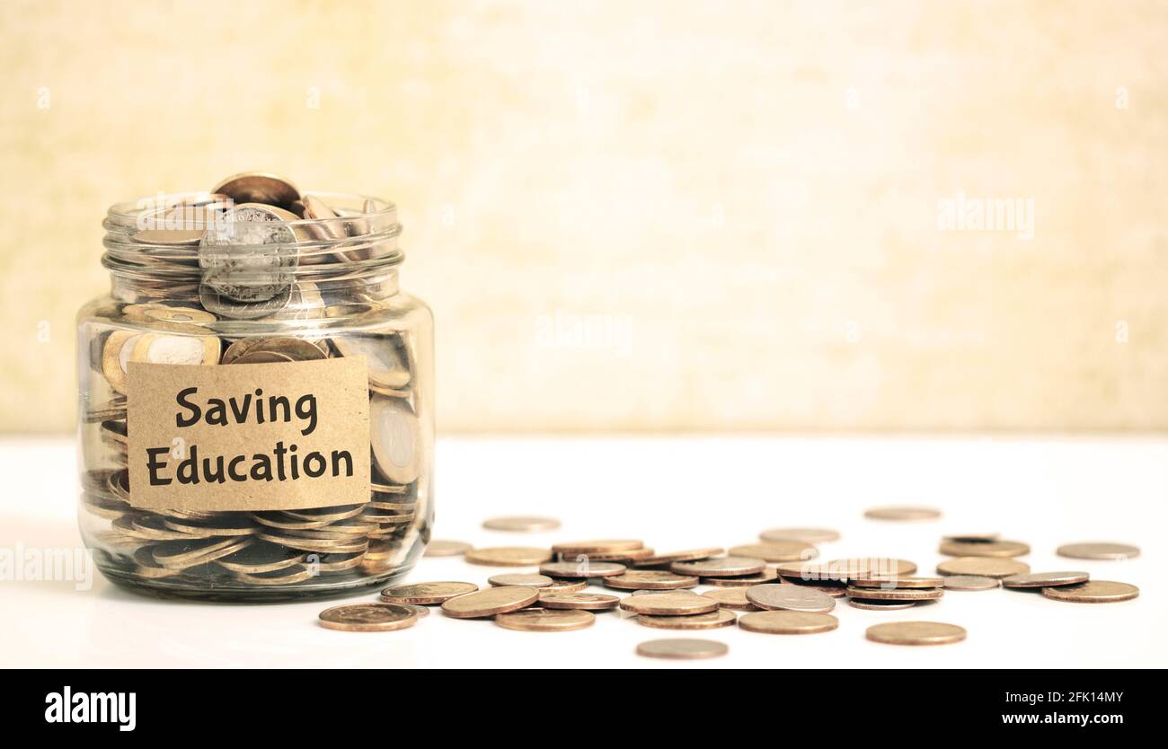 money saving for education Stock Photo - Alamy