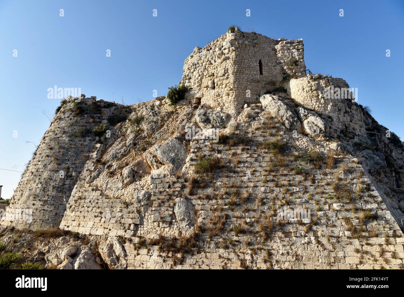 Beaufort Castle (Qalaa al-Shaqif), Nabatiye, south Lebanon Stock Photo ...