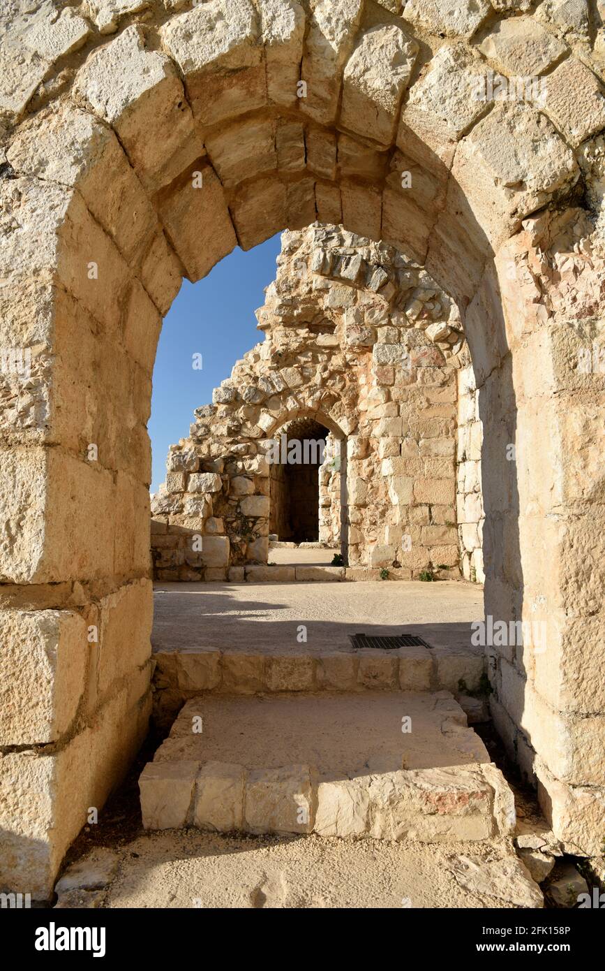 Beaufort Castle (Qalaa al-Shaqif), Nabatiye, south Lebanon Stock Photo ...