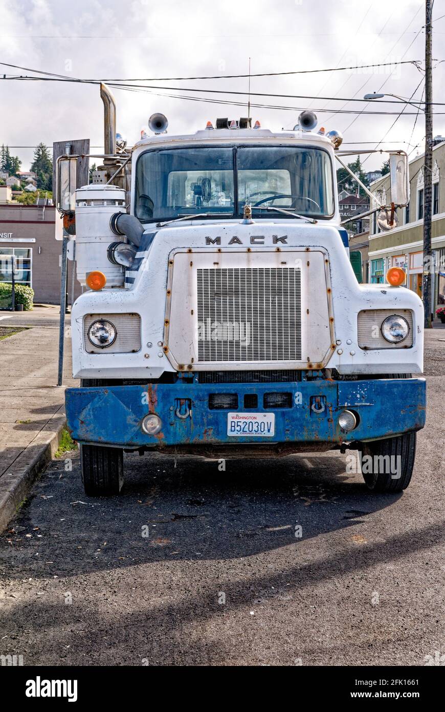 Mack truck on the street of Astoria, Oregon United States of America ...