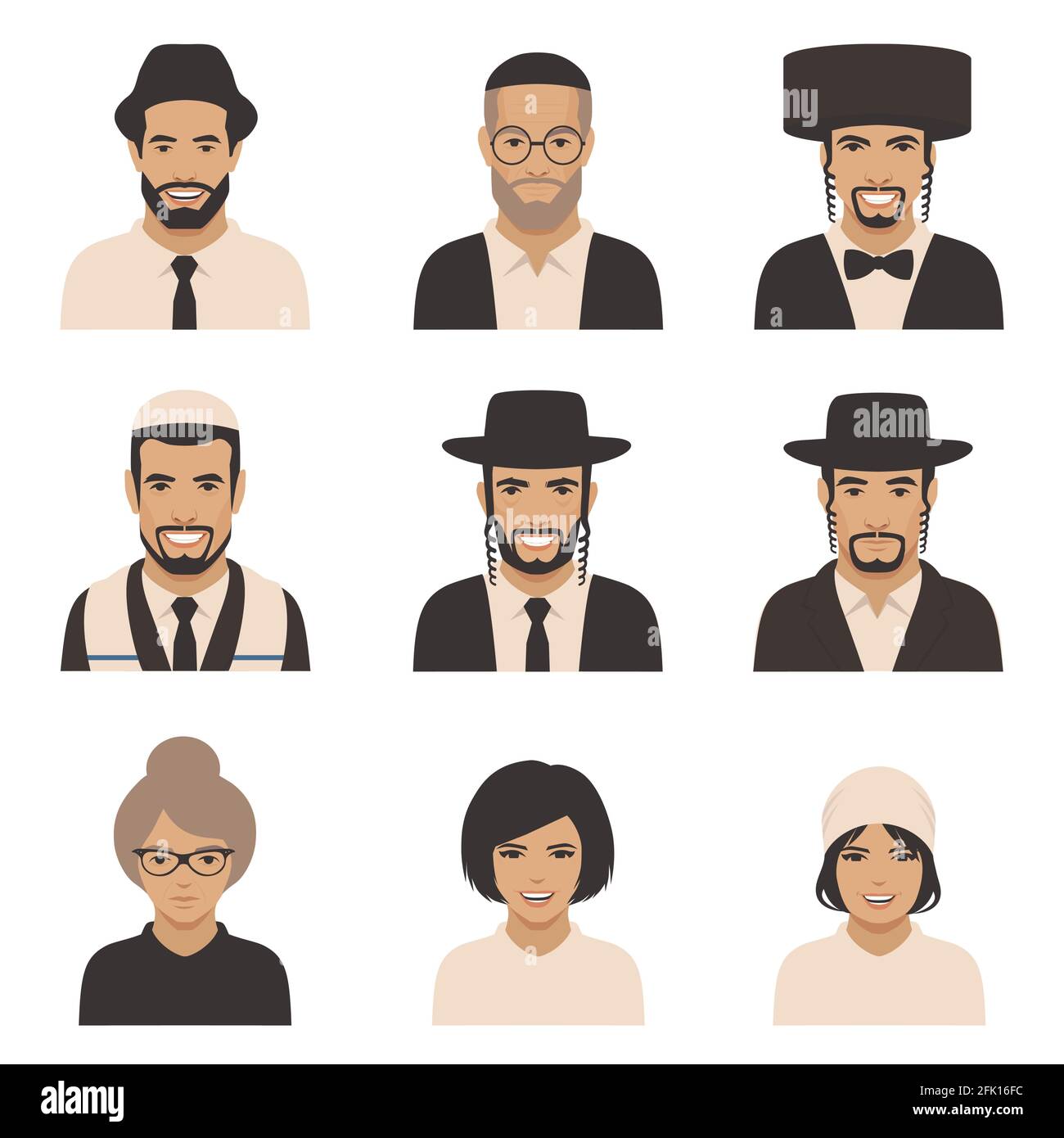 smile jewish people, vector rabbi jew face, orthodox, judaism ...
