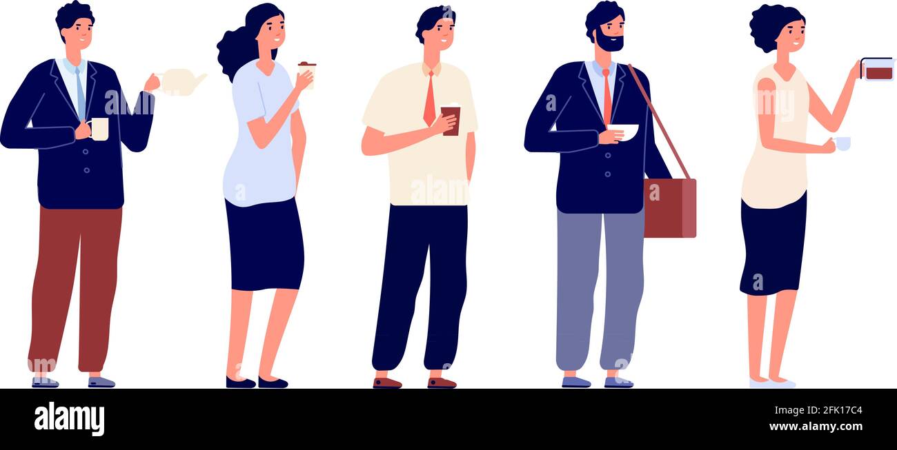 Business Cartoon Team Meeting Lunch High Resolution Stock Photography ...