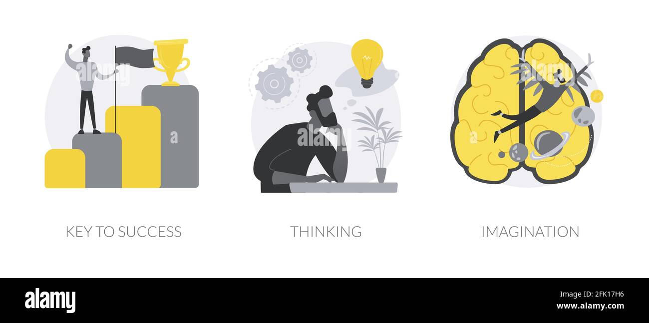 Personal and professional growth abstract concept vector illustrations ...