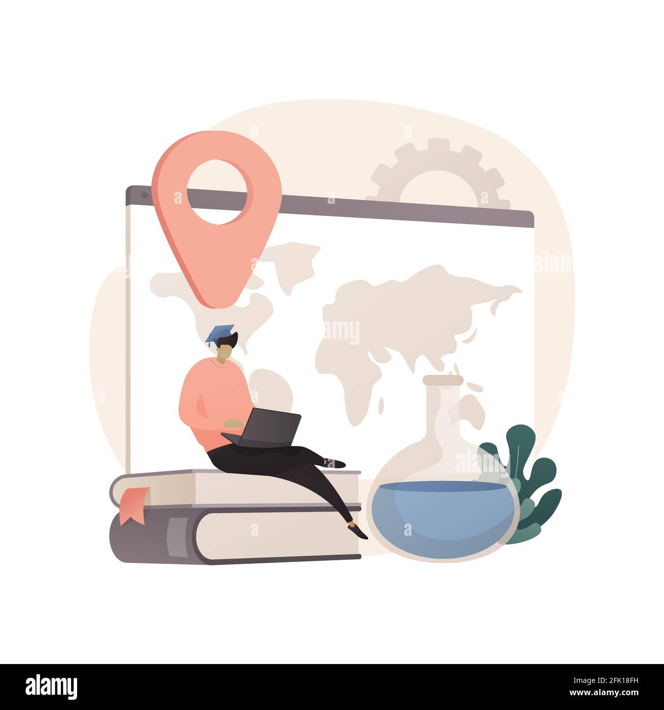 Distance learning abstract concept vector illustration Stock Vector ... Distance learning abstract concept vector illustration Stock Vector ...