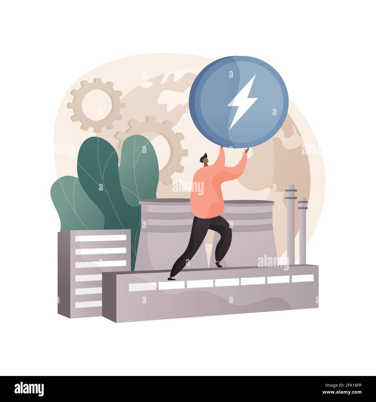 Sources clean energy vector Cut Out Stock Images & Pictures - Alamy