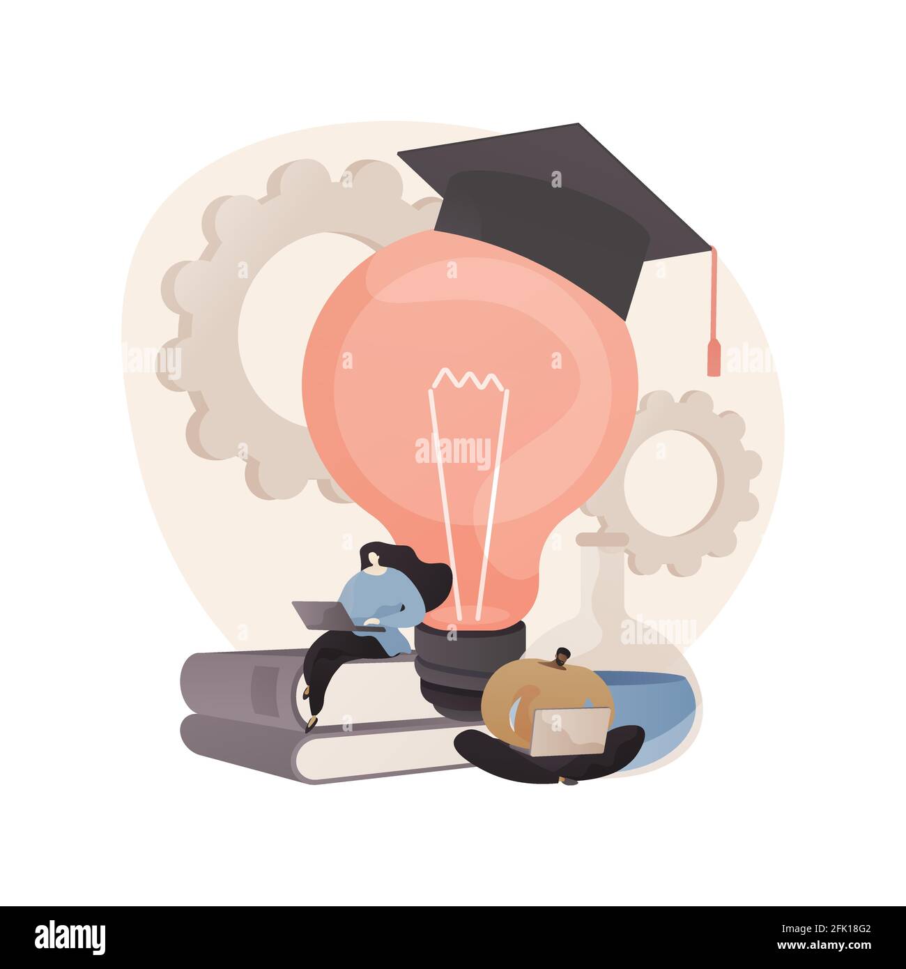 Learning abstract concept vector illustration Stock Vector Image & Art ...