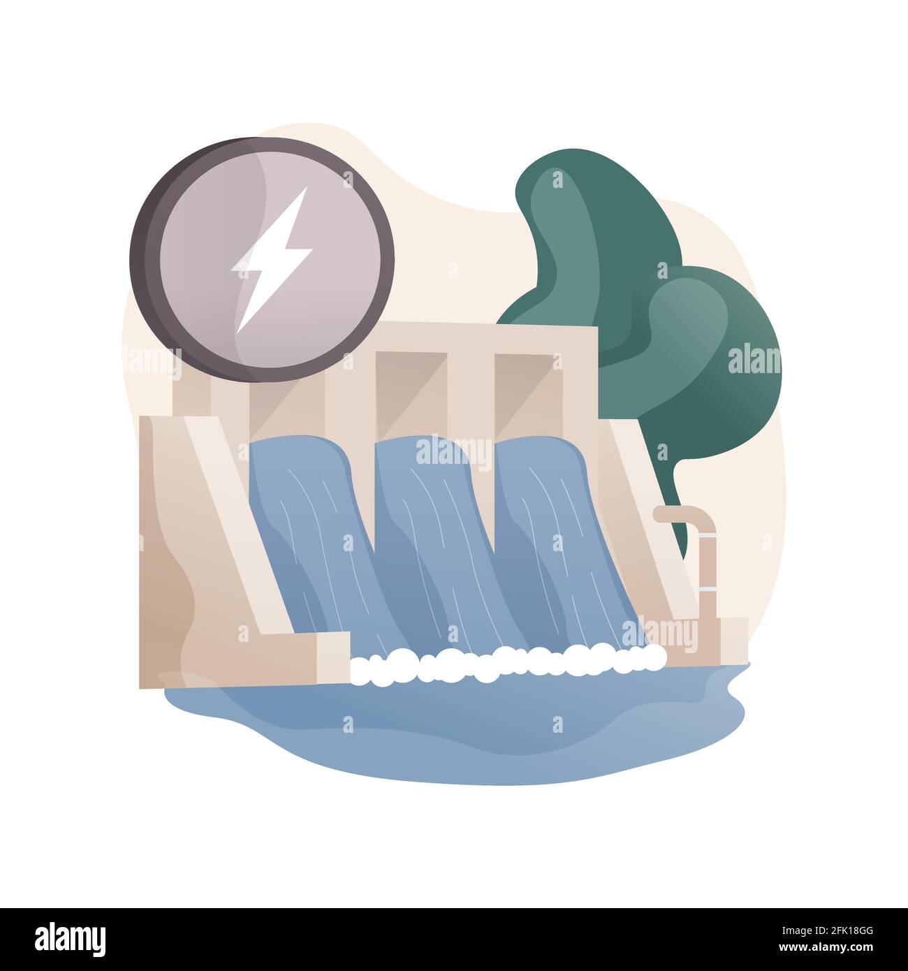 Hydropower abstract concept vector illustration Stock Vector Image ...
