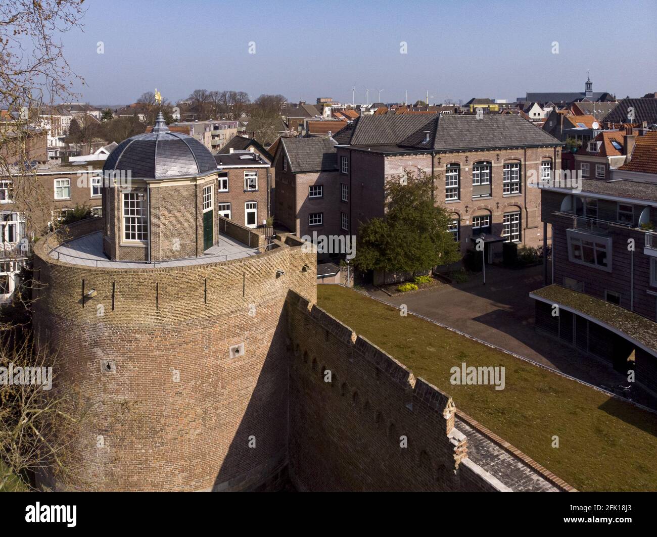 Old remains of city medieval defensive wall Stock Photo - Alamy