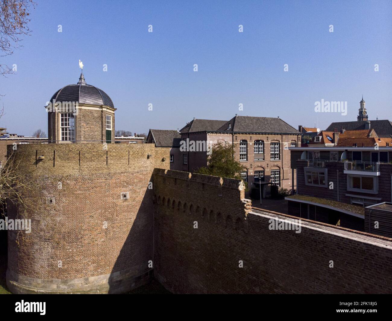 Old remains of city medieval defensive wall Stock Photo - Alamy