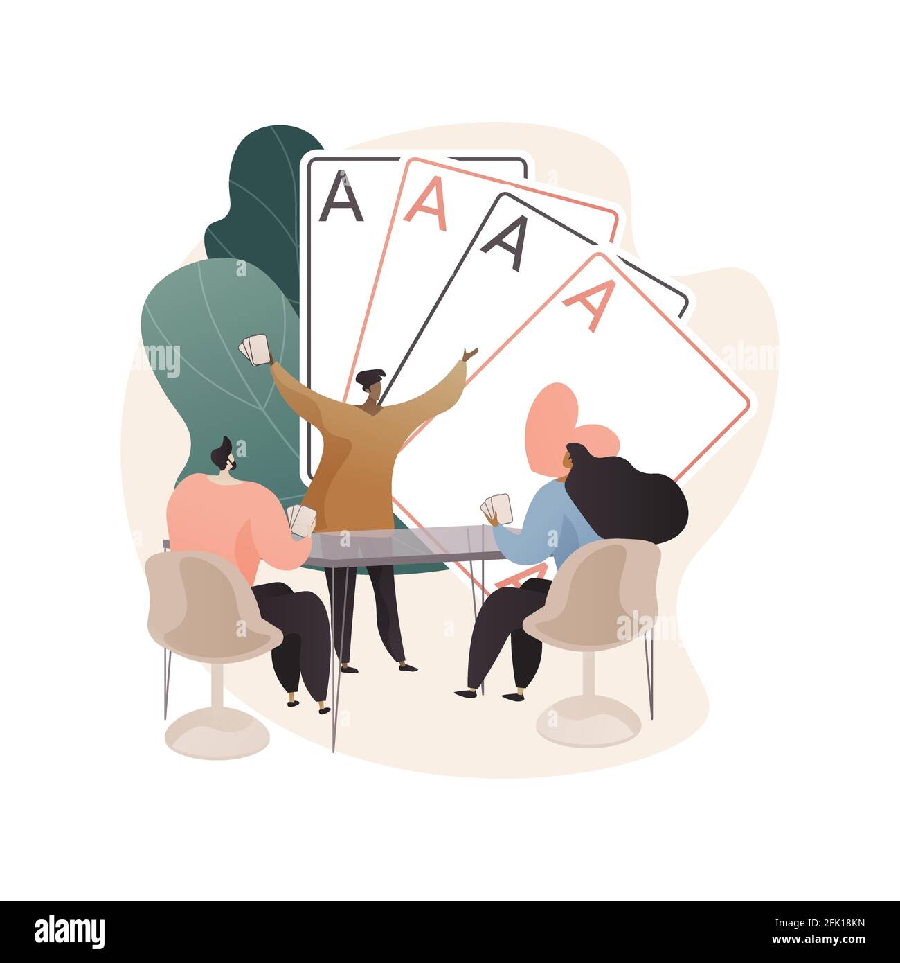 Play cards abstract concept vector illustration Stock Vector Image ...