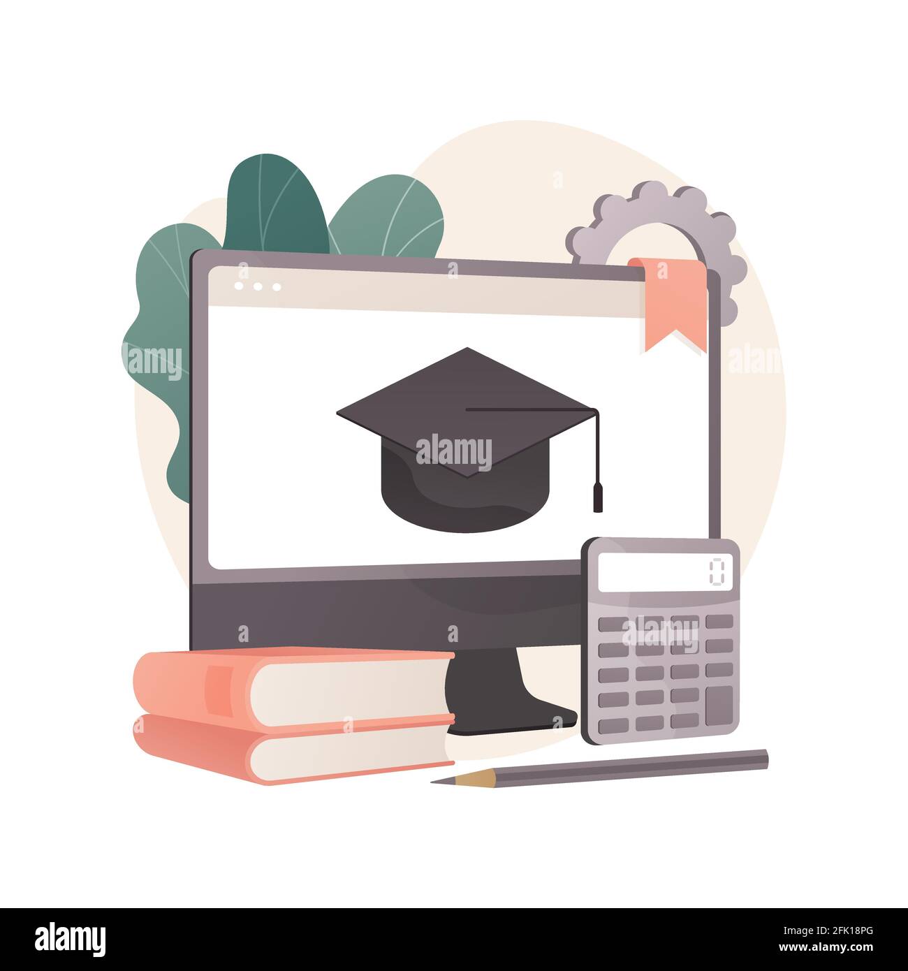 Digital learning abstract concept vector illustration Stock Vector ...
