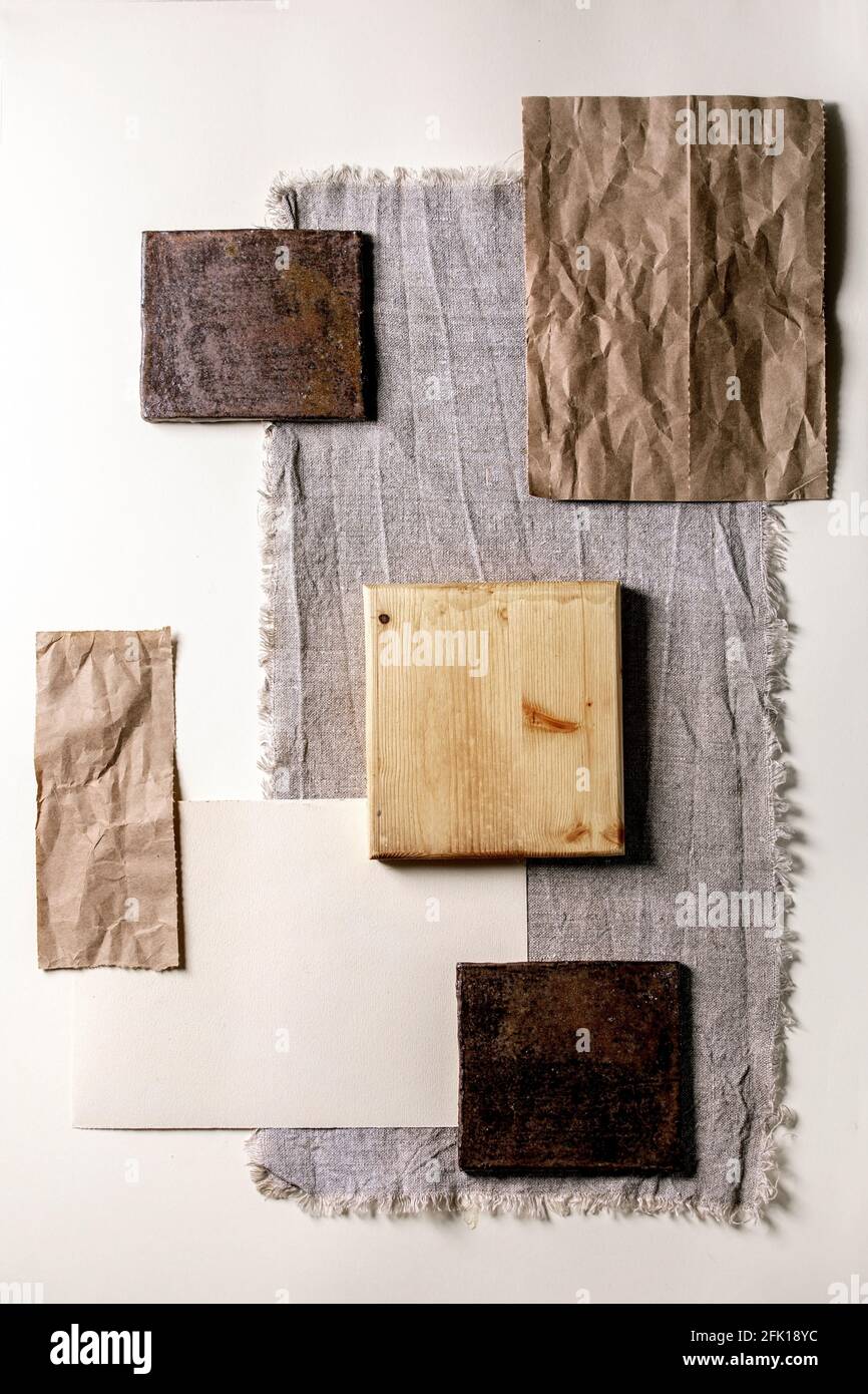 Creative layout abstract geometry empty squares by nature materials ...