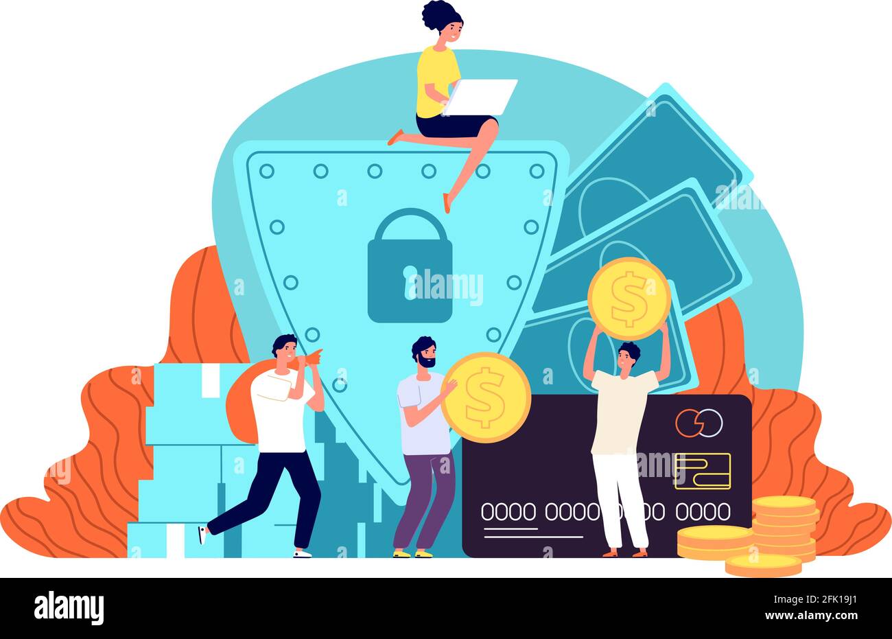 Money protection. Business insurance, reliable and privacy budget ...