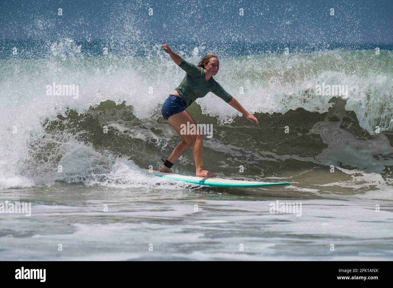 VARKALA, INDIA - Mar 14, 2020: A 28-year-old Foreign national Surfing ...