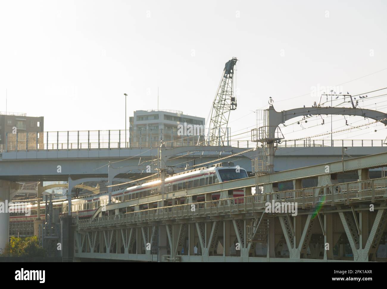 Japanese railway bridge tokyo hi-res stock photography and images - Alamy