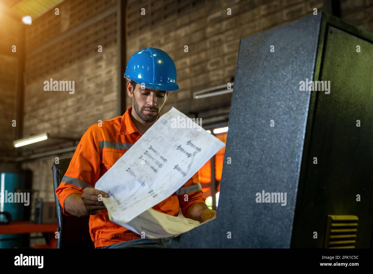 Factory blueprint hi-res stock photography and images - Alamy