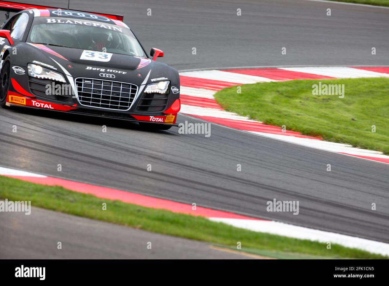The "Audi R8 LMS" car of the Belgium Audi Club WRT team participates at ...