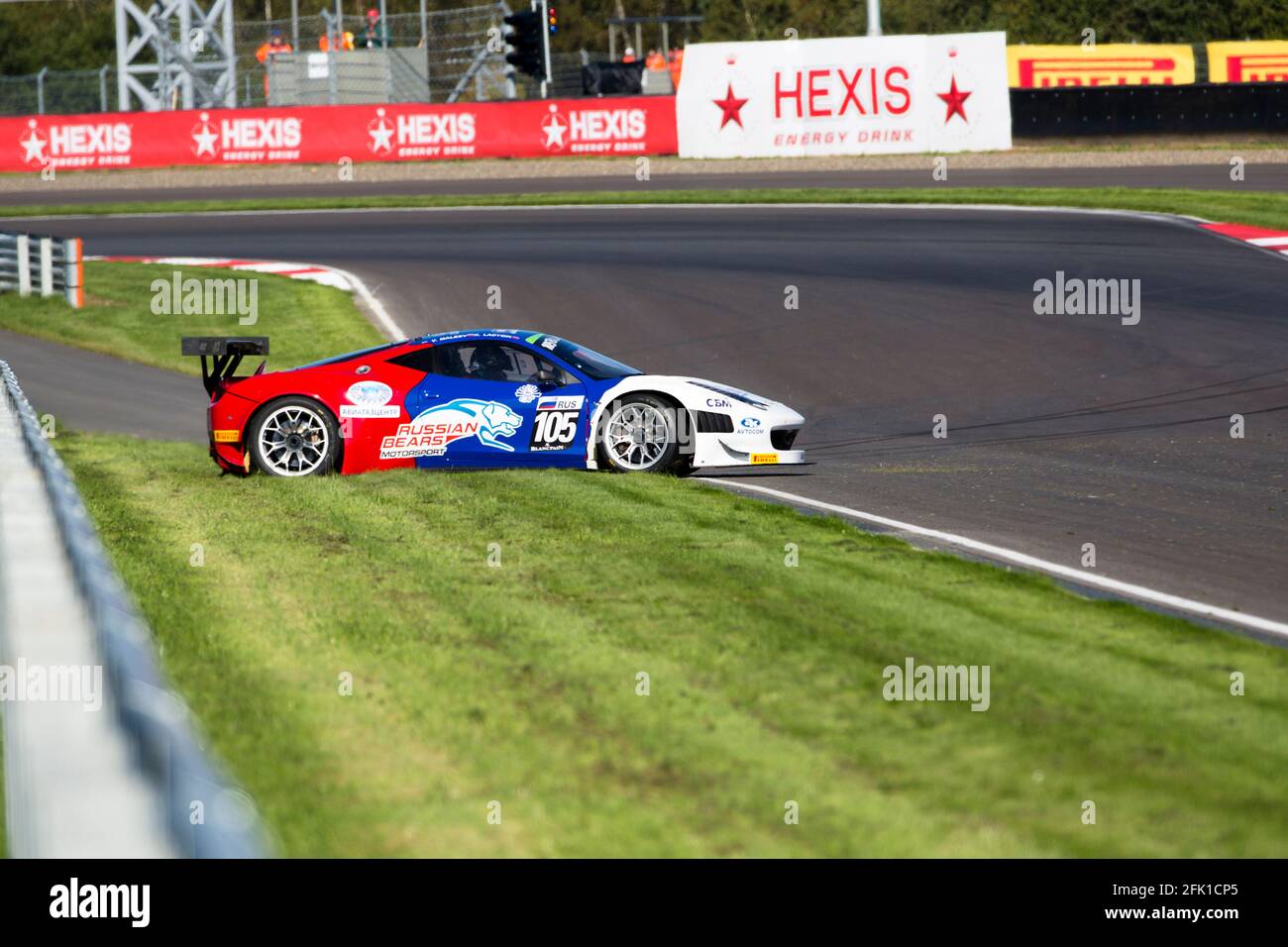 The Ferrari 458 car of the Russian Bears team participates in the FIA ...