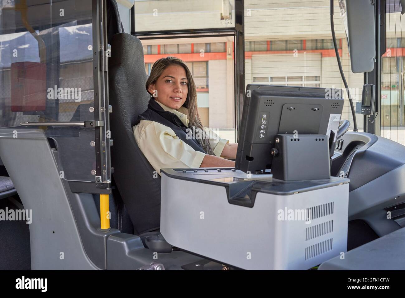 Bus driver woman hi-res stock photography and images - Alamy