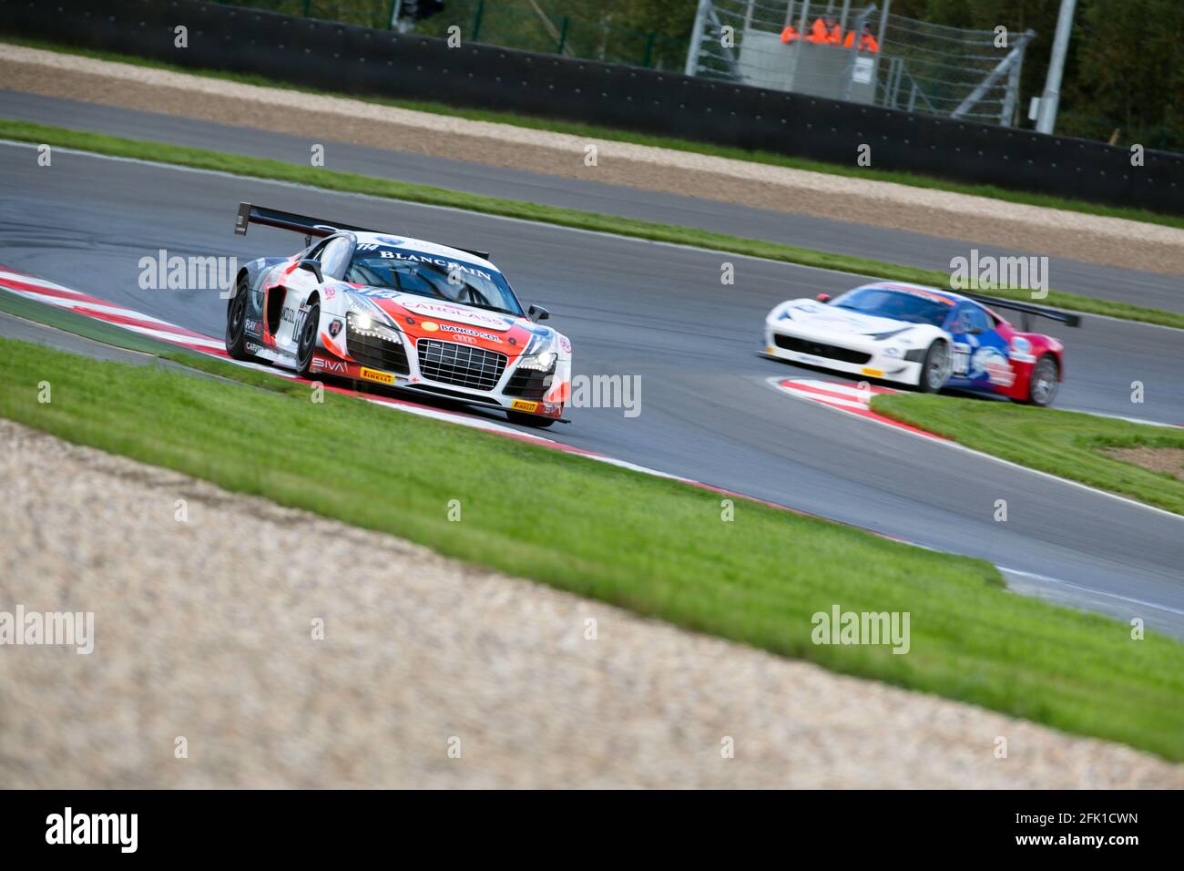 The Audi R8 LMS car participates in the FIA GT3 European Championship ...