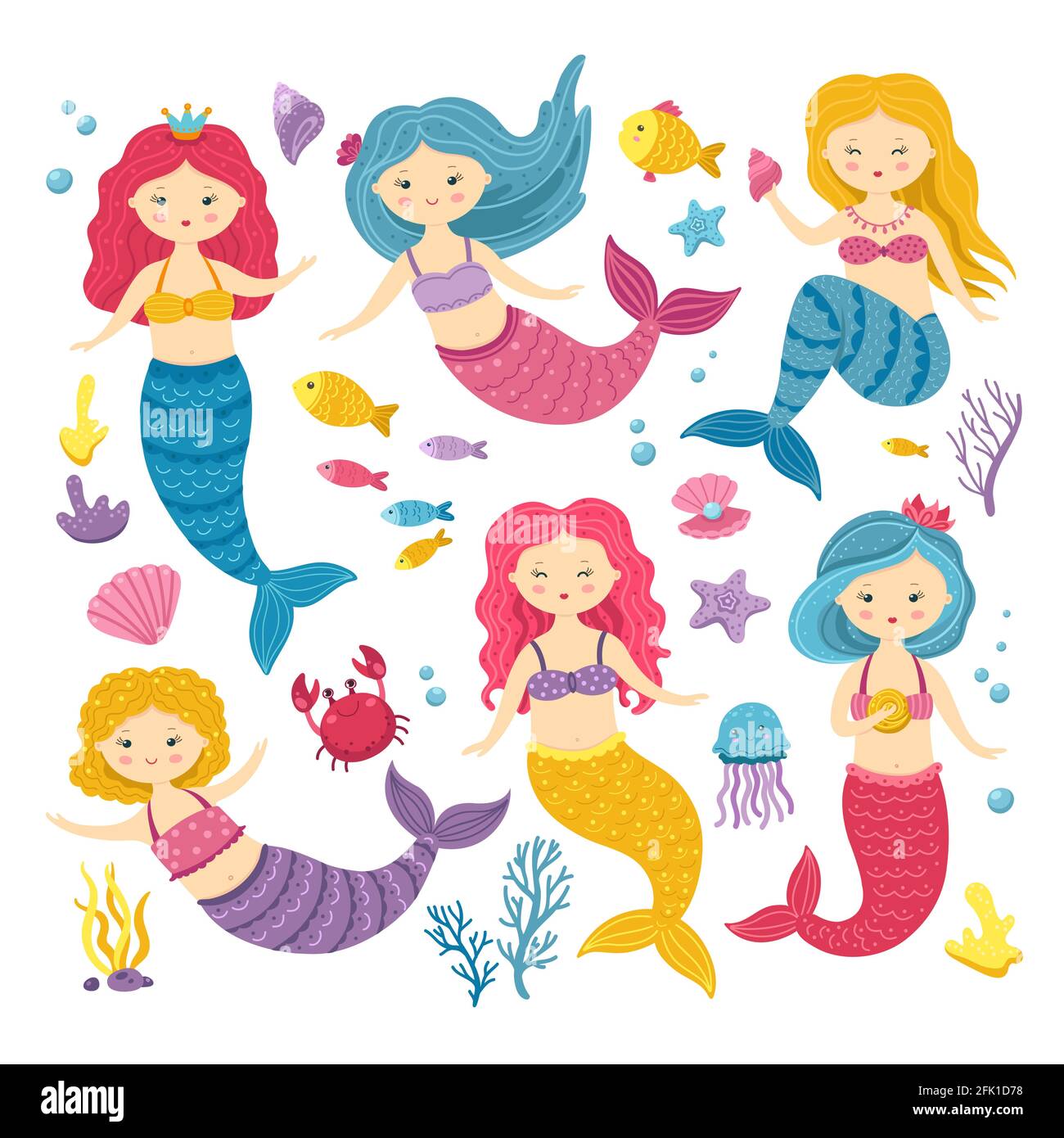 Pretty mermaids hi-res stock photography and images - Alamy
