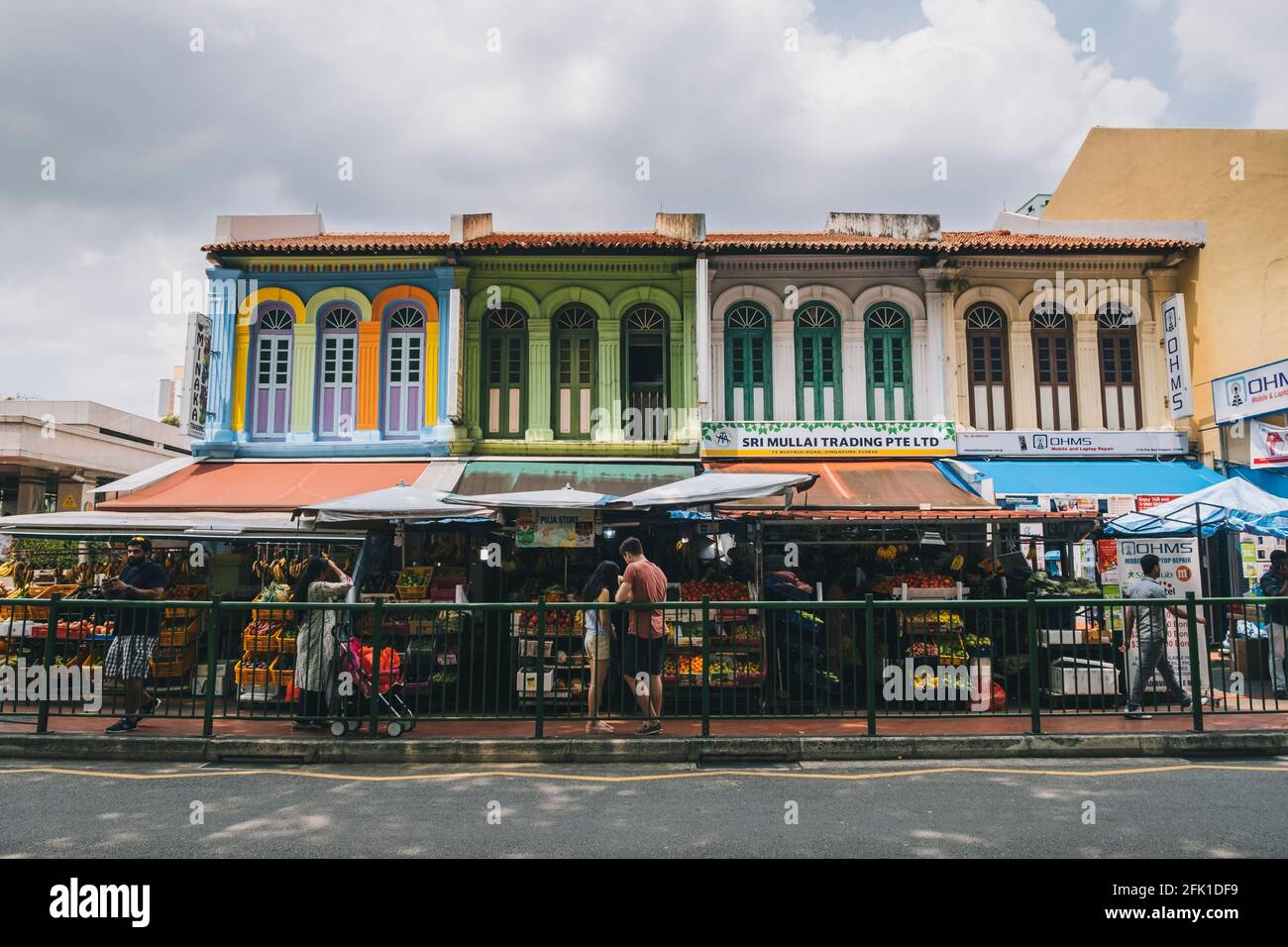 Colourful old buildings in Singapore’s Little India neighbour and a ...