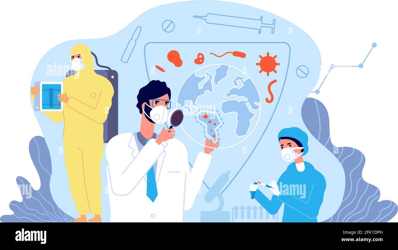 Virus protection. Epidemiology, infection spreading. Global pandemic ...