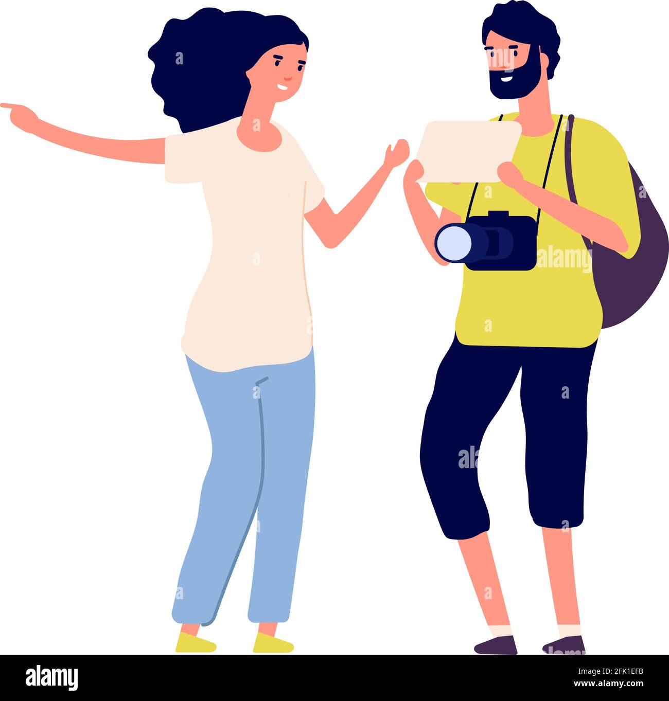 Man asking adventure Stock Vector Images - Alamy