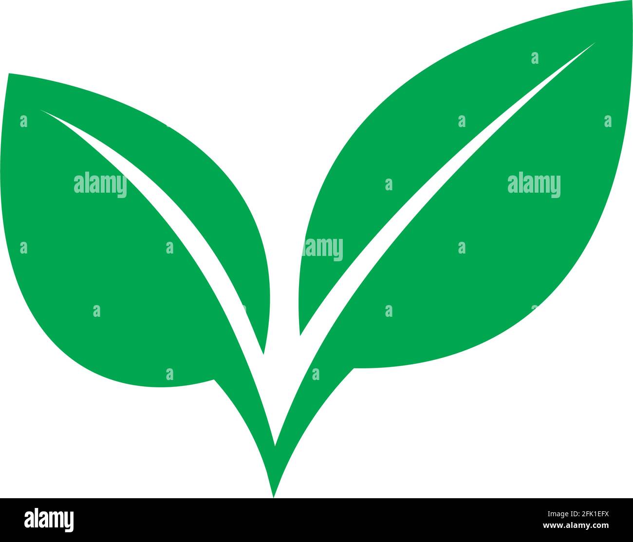 green leaf ecology nature element vector Stock Vector Image & Art - Alamy