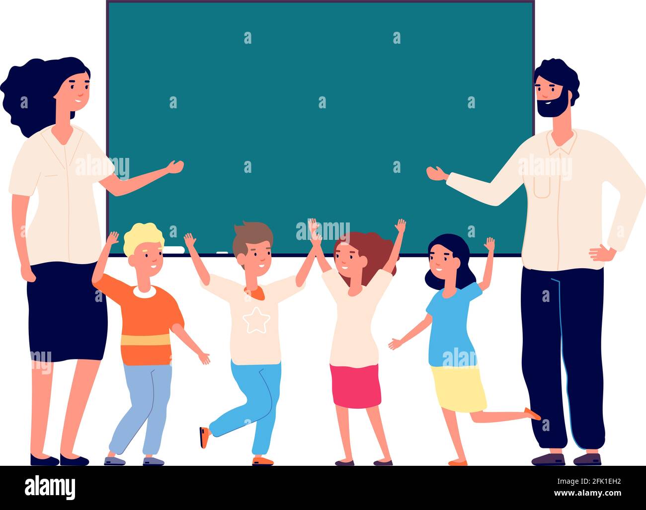 School Student And Teacher Clipart