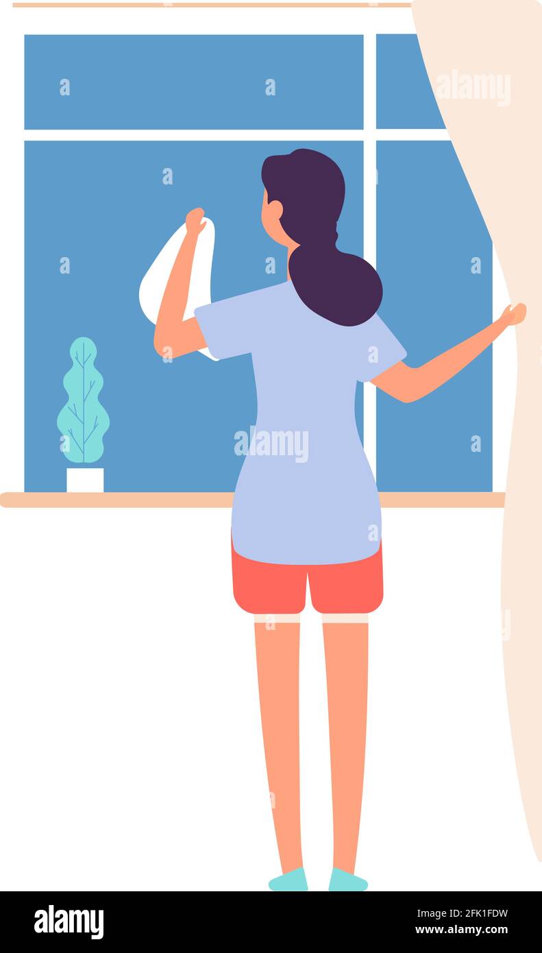 Wipe window sill Stock Vector Images - Alamy