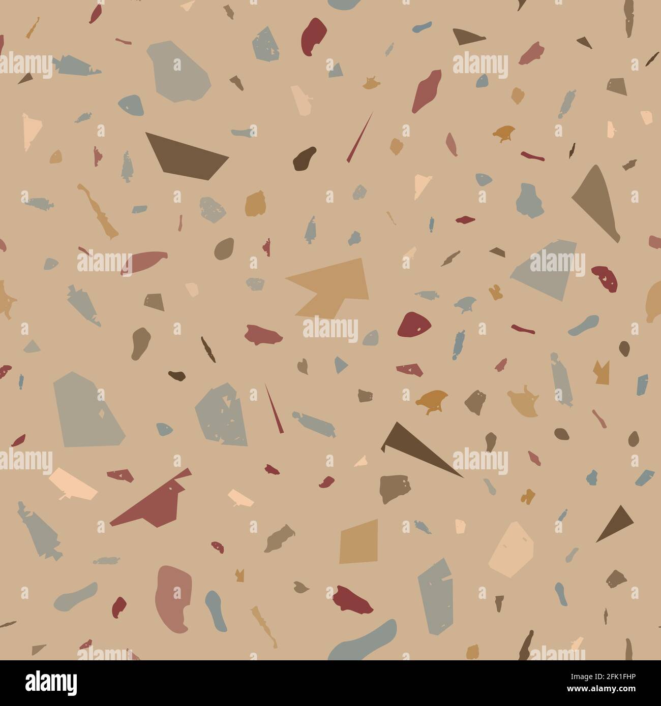 Terrazzo seamless pattern. Earthy classic flooring texture ...