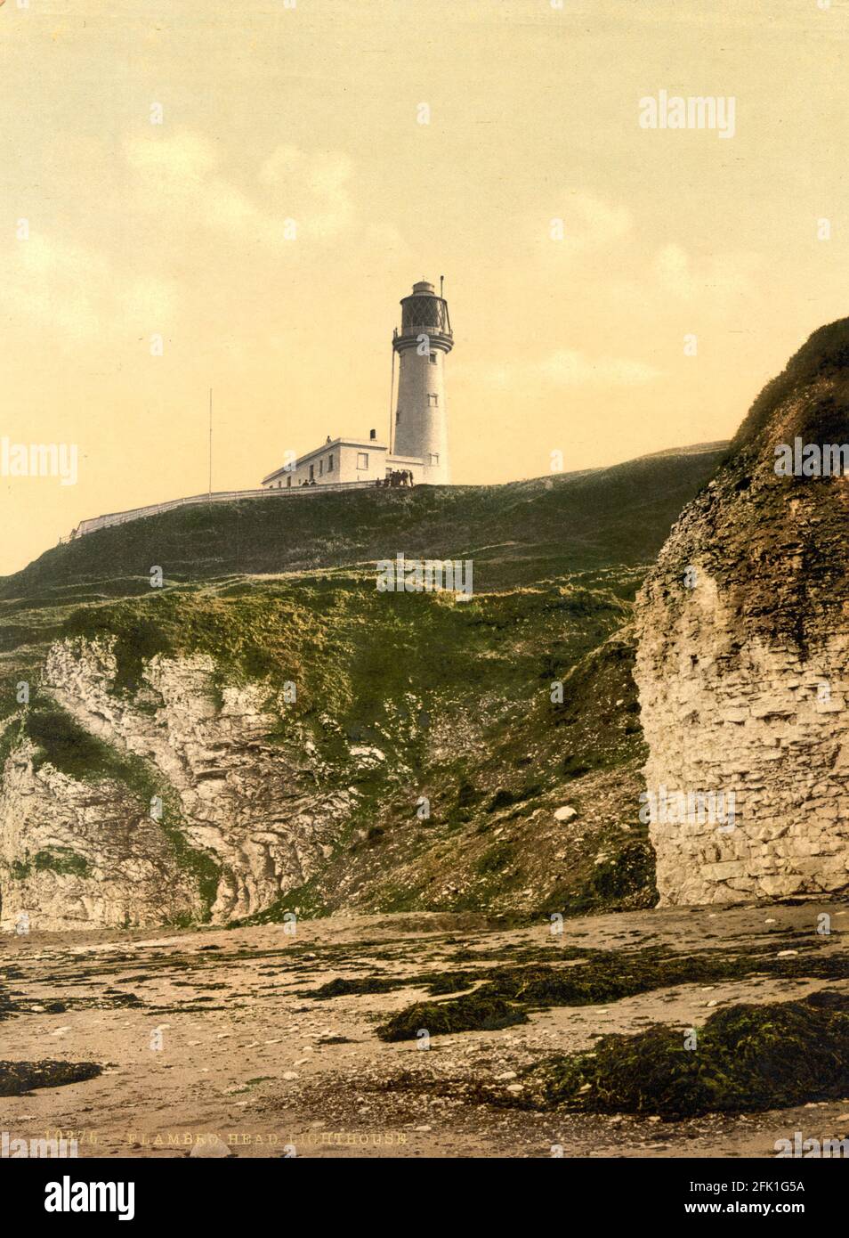 Flamborough Head lighthouse circa 1890-1900 Stock Photo - Alamy
