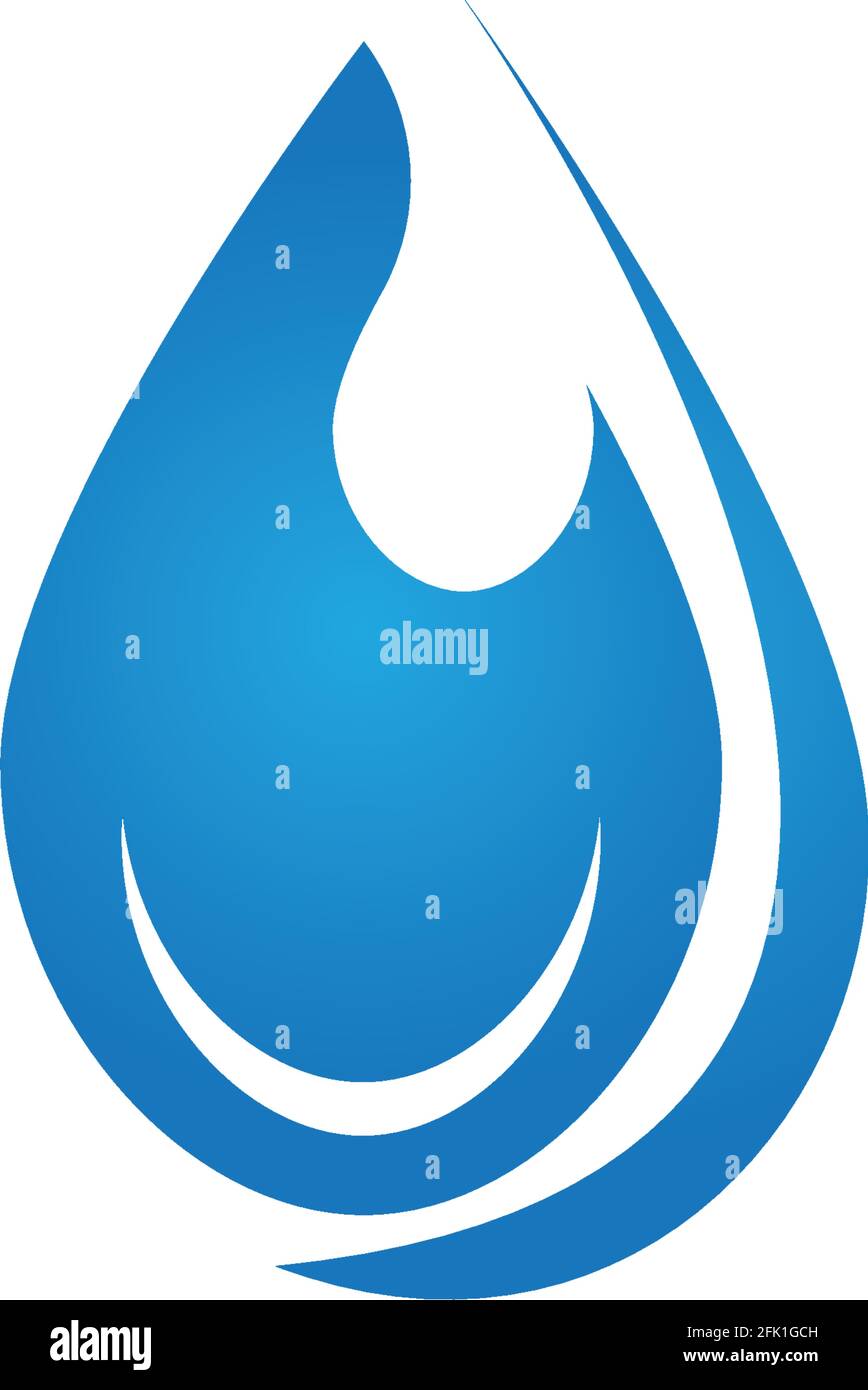 Water drop logo template illustration - Vector Stock Vector Image & Art ...