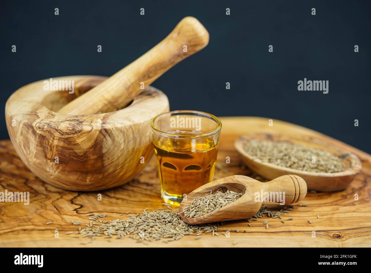 Olive oil caraway seeds hi-res stock photography and images - Alamy