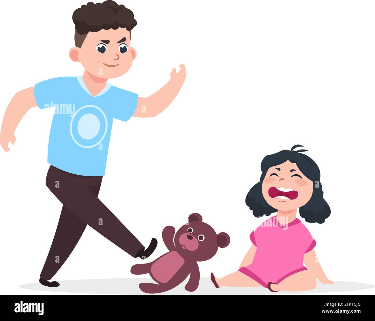 Angry Kicking Clipart