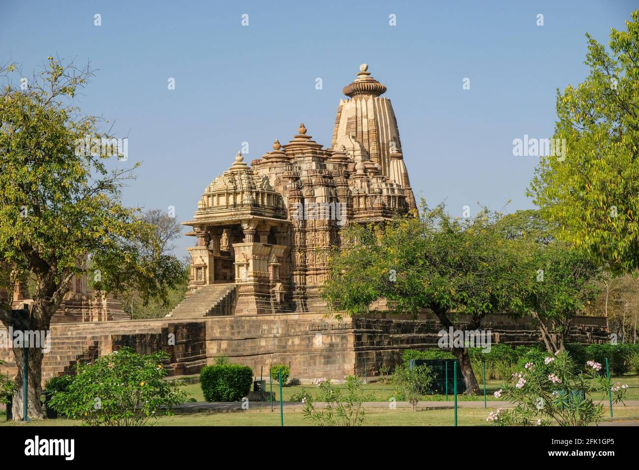 The Devi Jagadamba Temple in Khajuraho, Madhya Pradesh, India. Forms ...