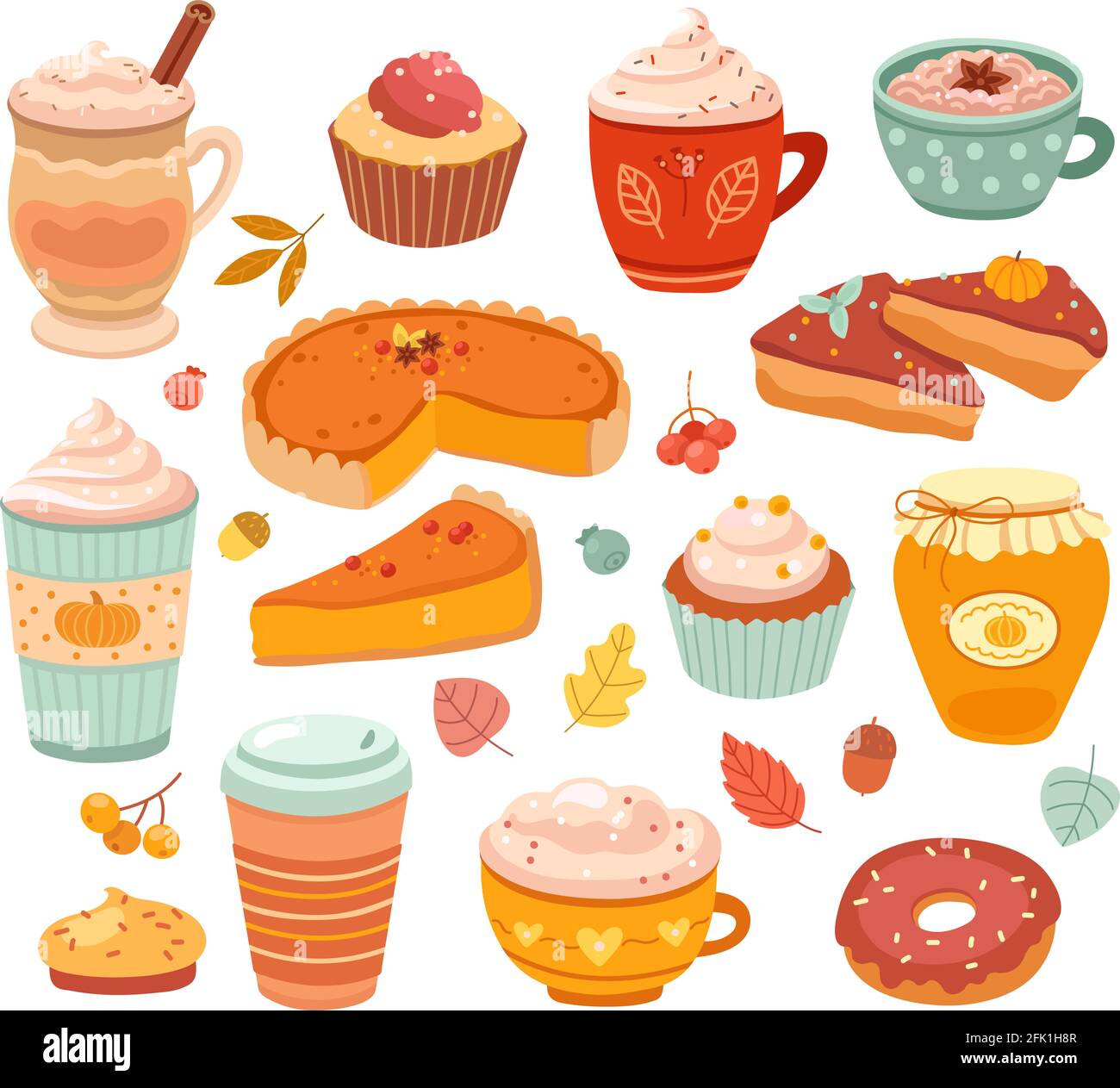 Pumpkin spice. Fall season aroma product, autumn sweet baking ...