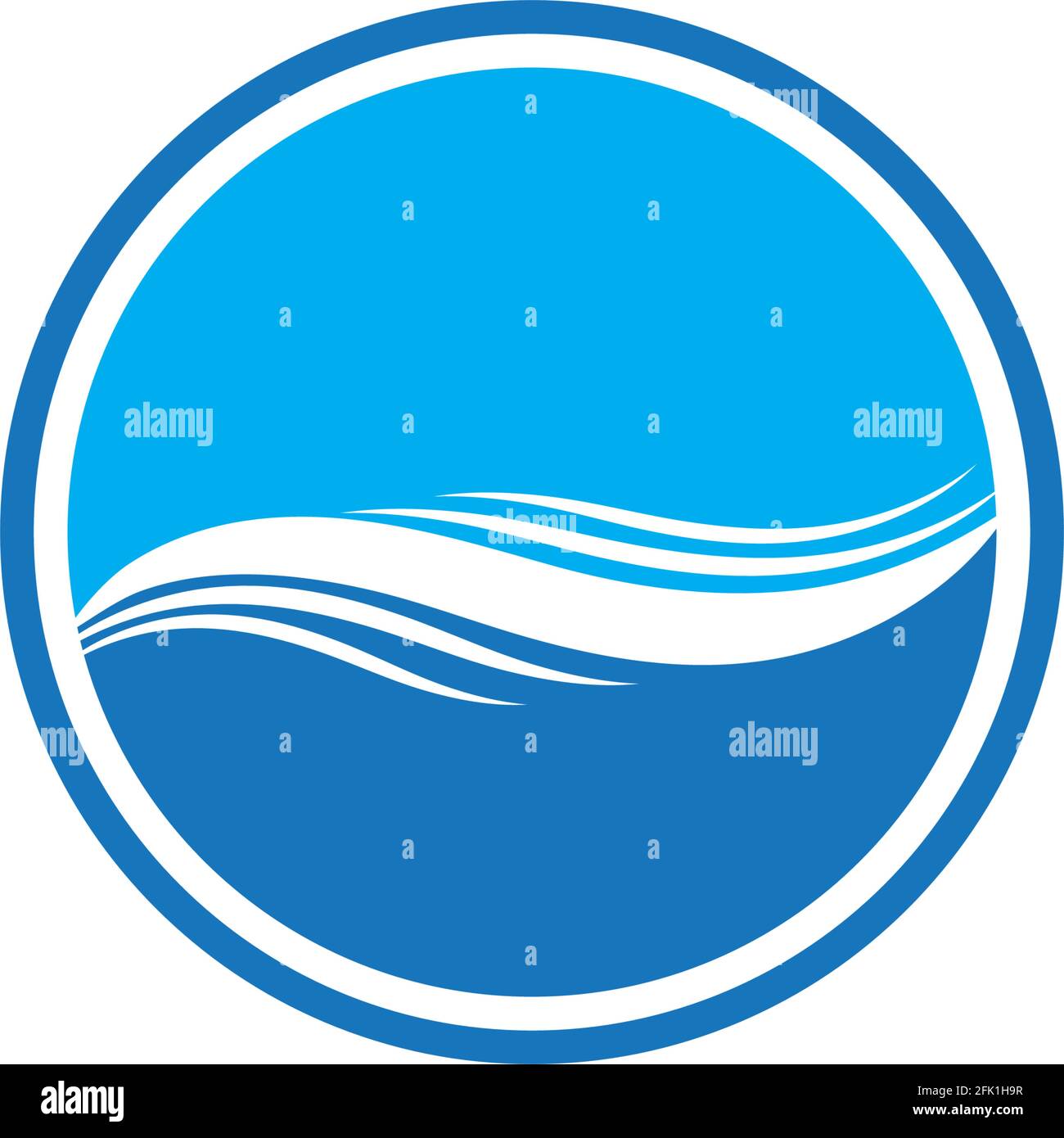 Water Wave symbol and icon Logo Template vector Stock Vector Image ...