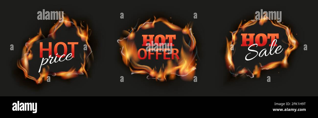 Burn holes. Hot sale black banners, season discount flame template ...