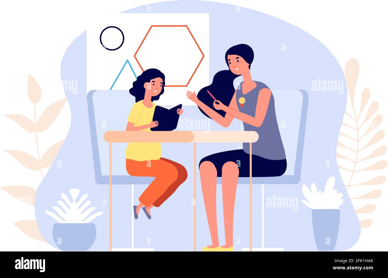 Personal young teacher. Private education, girl intern. School girl ...