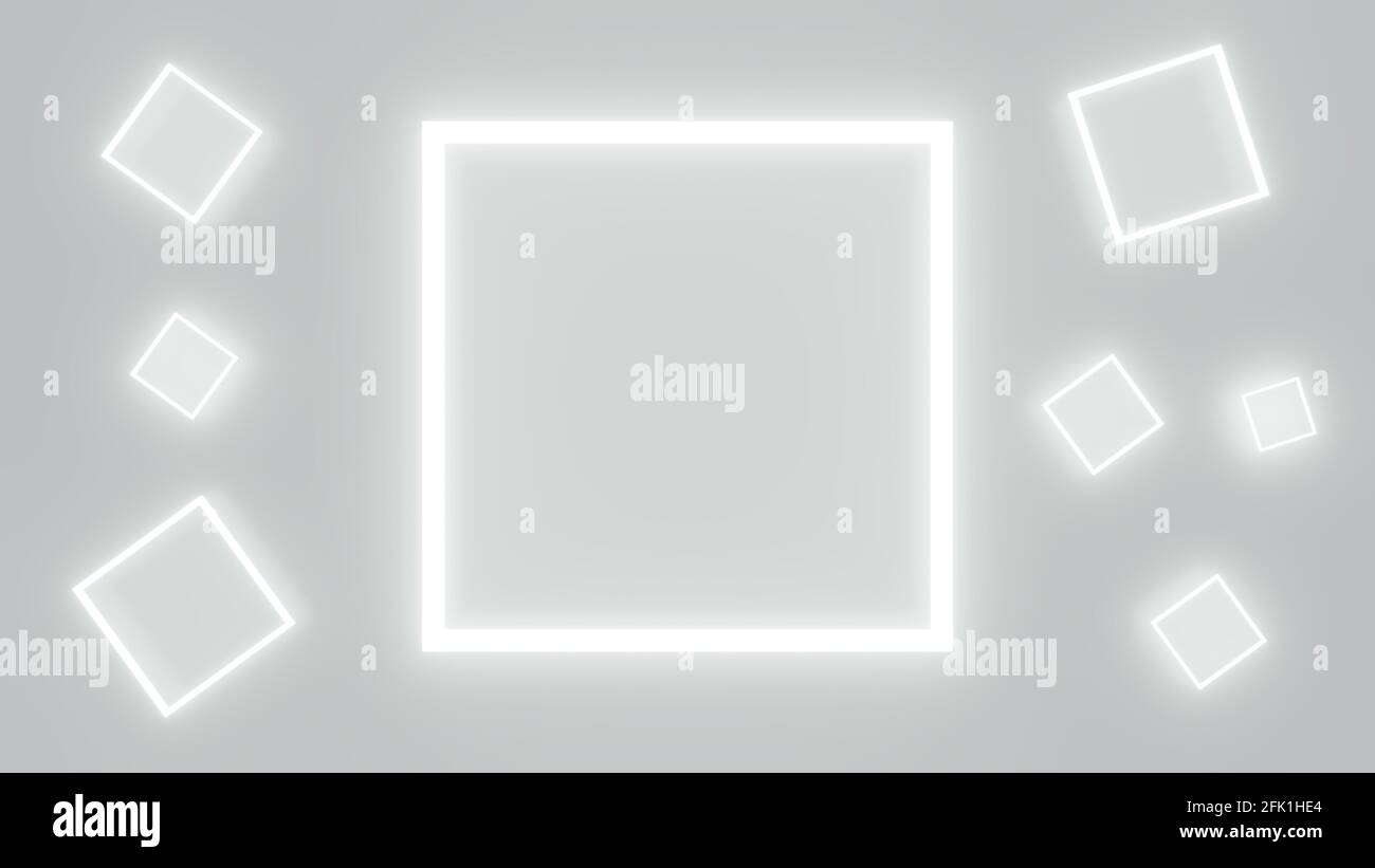 3D illustration. Square frame with space for text Stock Photo - Alamy