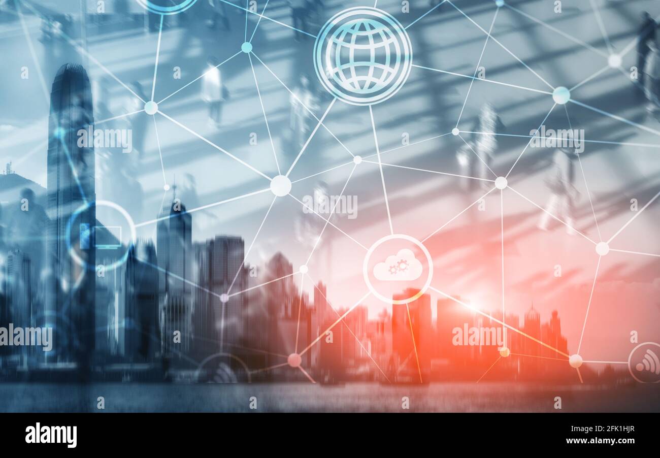 ICT information and telecommunication technology and IOT Futuristic ...