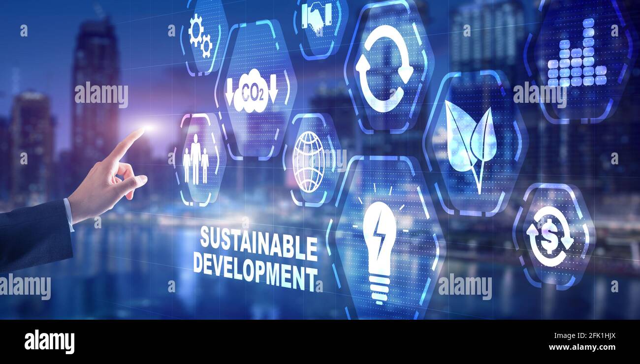 SDG - Sustainable Development Goals. Business Technology concept Stock ...