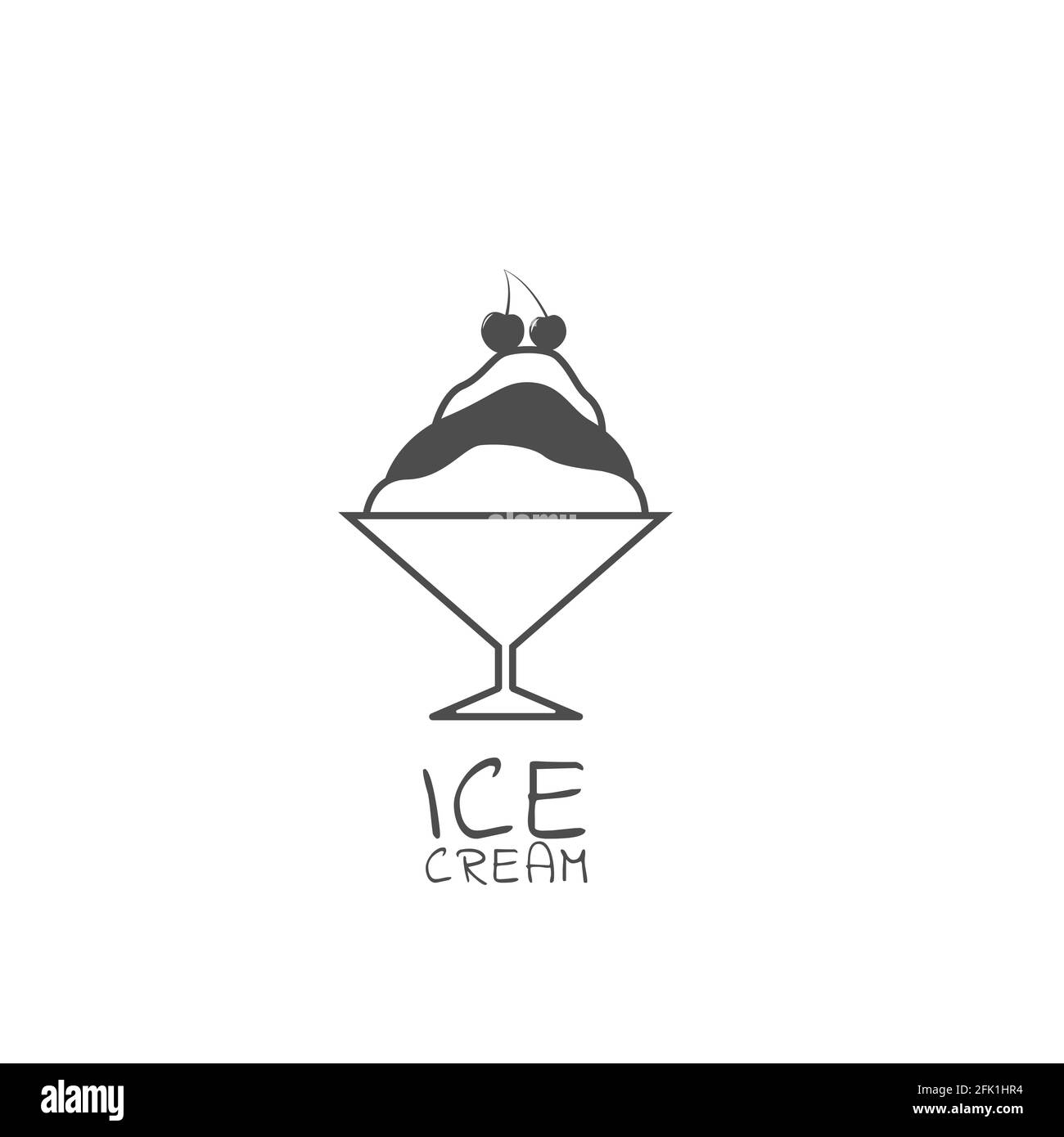 Cream ice icon outline Cut Out Stock Images & Pictures - Alamy