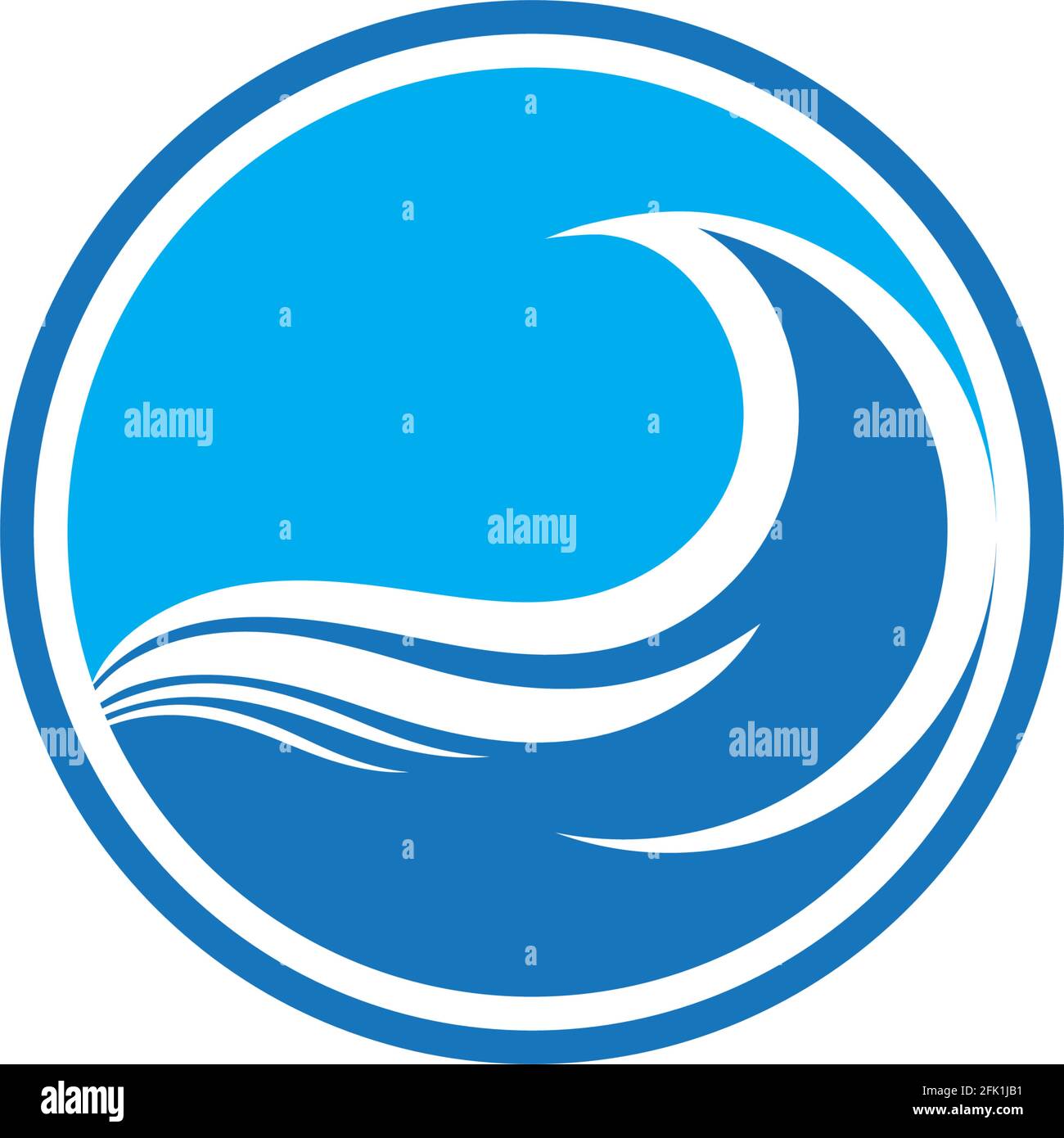 Water Wave symbol and icon Logo Template vector Stock Vector Image ...