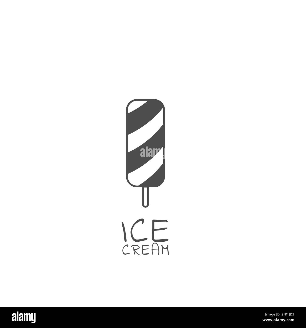 Simple ice cream vector hi-res stock photography and images - Alamy
