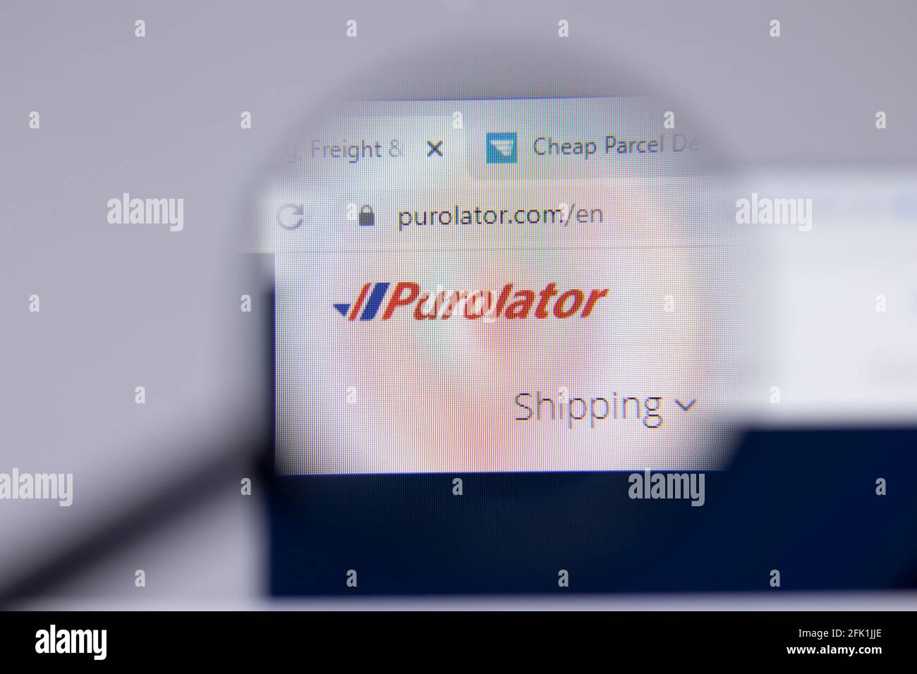 Purolator logo hi-res stock photography and images - Alamy