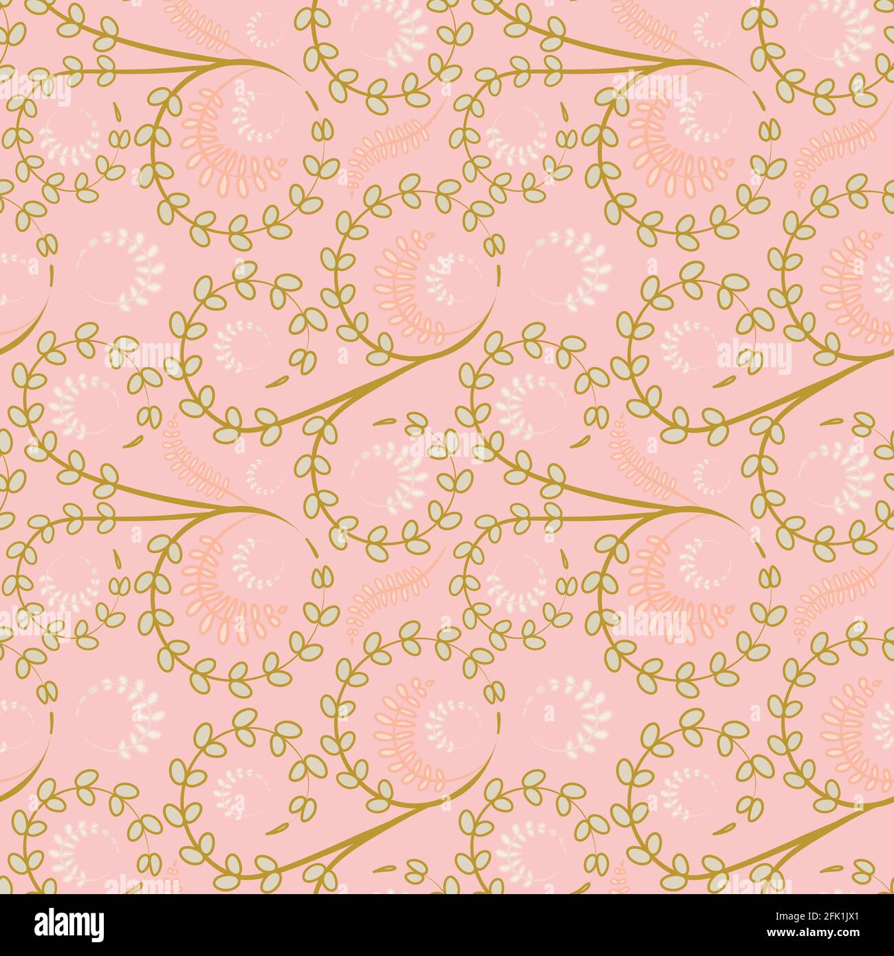 Seamless texture, pattern on a square background - flowers and leaves ...